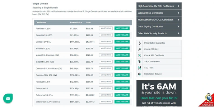 Comodo SSL store - Website To Buy SSL Certificates For Single Domain