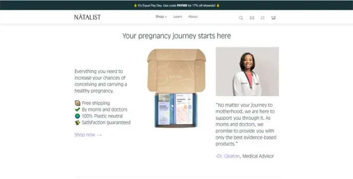 Natalist - Fertility, Pregnancy Essentials and Supplements